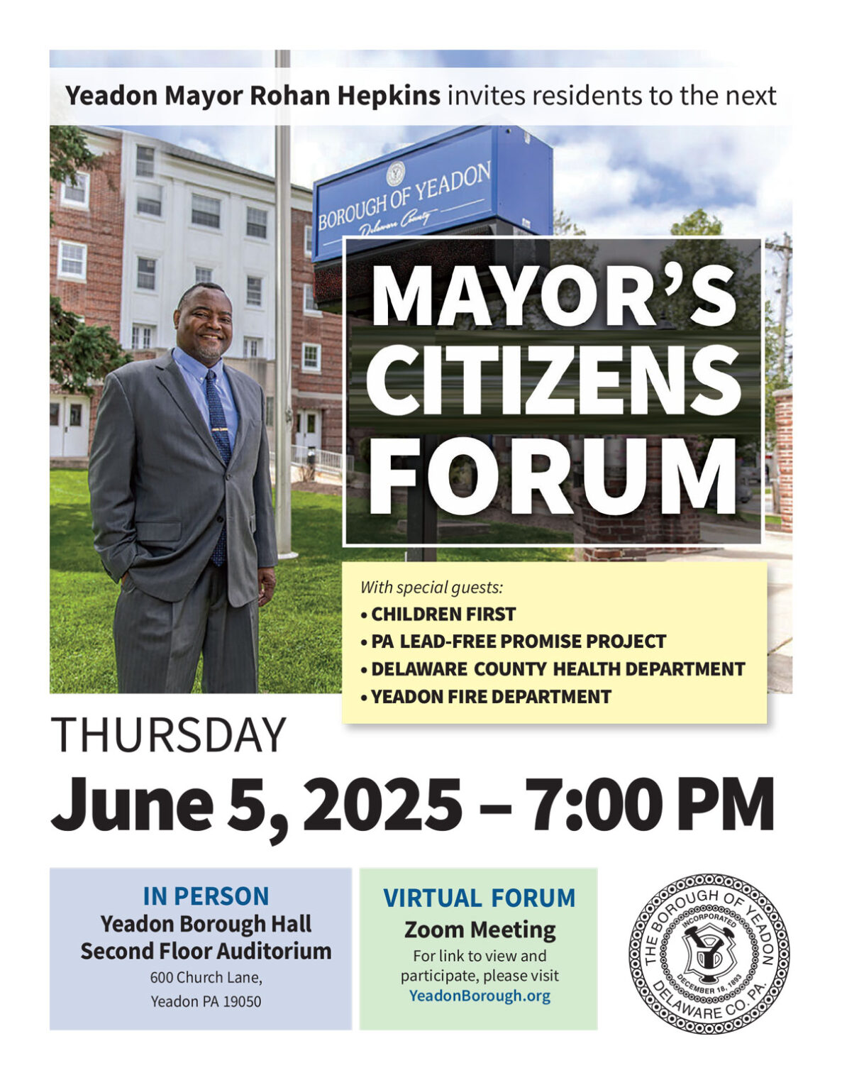 Video Archive: Mayor’s Quarterly Citizens Forum – Thursday, June 5 at 7 ...